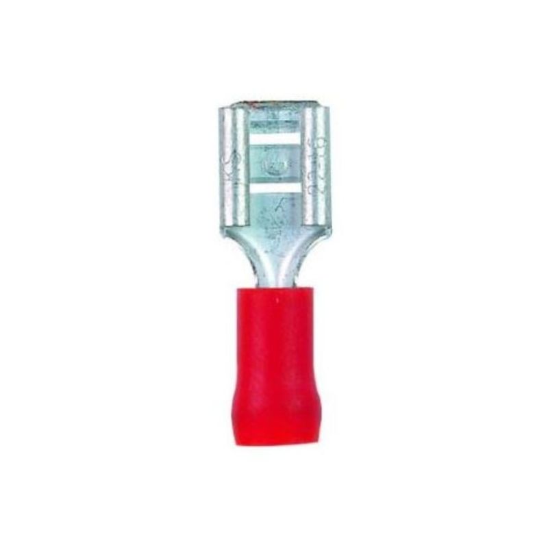Red Female Lug 1.5x6.3mm - Union Electrical Wholesalers